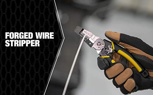 Southwire - 65028140 Tools & Equipment S816SOLHD Forged Wire Stripper: Strips 8-16 AWG SOL And 10-18 AWG STR, Shears 6-32 & 8-32 Bolts, Linesman Head; Heavy Duty Forged Steel.