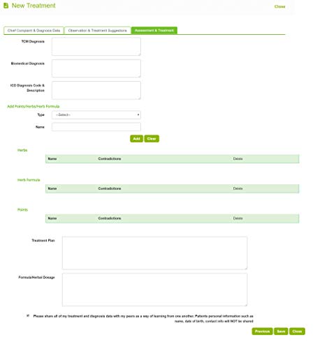 Web-based Acupuncture Clinic and Patient Management Software www.taotcm.com