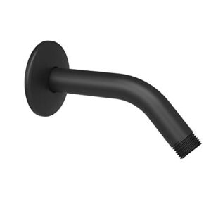 kingston brass k206m0 showerscape shower arm, matte black 5.75 x 1.93 x 5.75