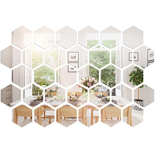 32 Pieces Removable Acrylic Mirror Wall Sticker Decal Home Decoration (Style 2)