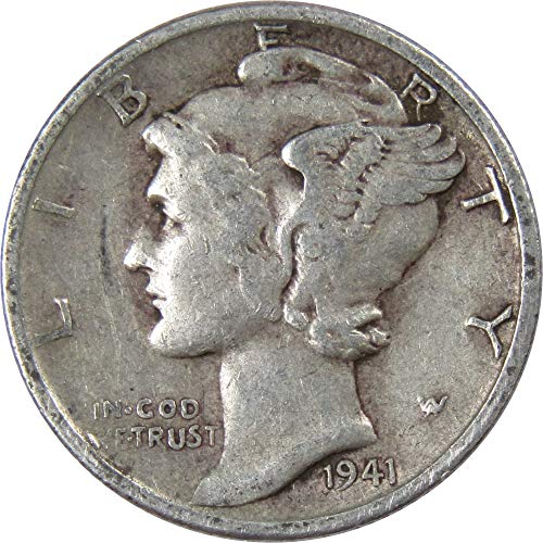 1941 S Mercury Dime AG About Good 90% Silver 10c US Coin Collectible