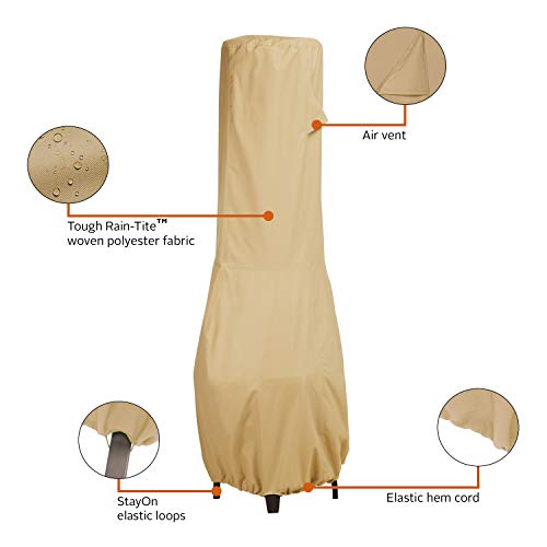 Classic Accessories Terrazzo Water-Resistant 25 Inch Outdoor Chiminea Cover