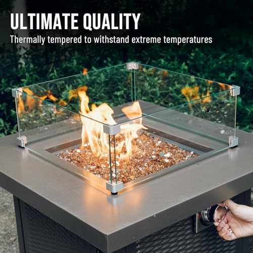 Skyflame High Luster 15-Pound Reflective Fire Glass for Fire Pit Fireplace Landscaping, 1/4-Inch Copper Reflective