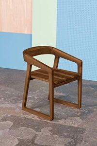 celine dining chair in dark teak