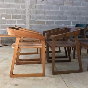 Celine Dining Chair in Dark teak