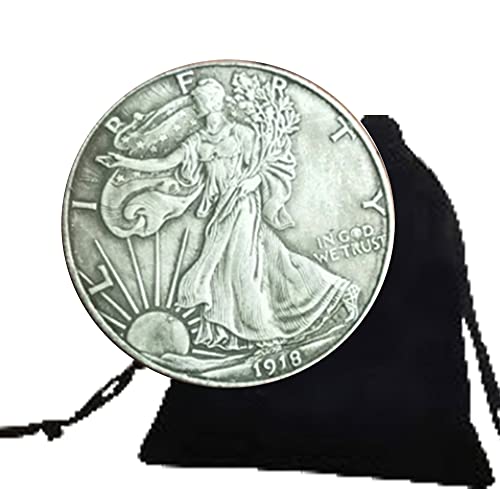 1918 One-Dollar Replica US Coins - American Commemorative Old Coin -Morgan Dollars Hobo Nickel Coin for Dad/Friends/Husband