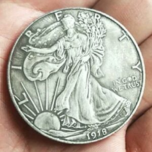 1918 One-Dollar Replica US Coins - American Commemorative Old Coin -Morgan Dollars Hobo Nickel Coin for Dad/Friends/Husband