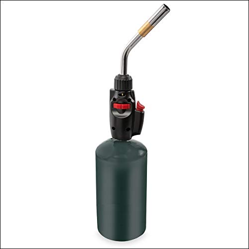 Ivation Trigger Start Propane Torch, High-Temperature Flame Torch [2372°F] w/Easy Trigger-Start Ignition & Adjustable Flame Control for Light Welding, Soldering, Brazing, Heating, Thawing & More