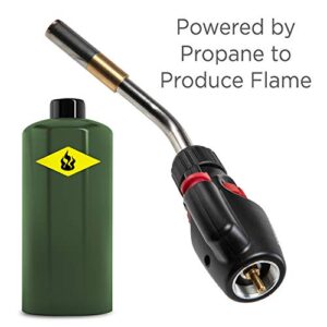 Ivation Trigger Start Propane Torch, High-Temperature Flame Torch [2372°F] w/Easy Trigger-Start Ignition & Adjustable Flame Control for Light Welding, Soldering, Brazing, Heating, Thawing & More