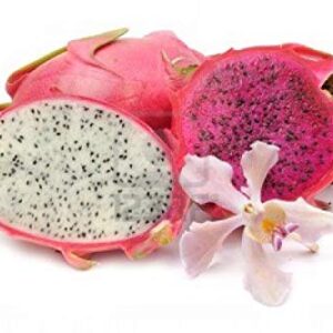 1214-Dragon Fruit, Mixed Red-White (Pitaya Blanca,roja) Seeds by Robsrareandgiantseeds UPC0764425788676 Non-GMO,Organic,Historic Plants, Bonsai, Tropical Fruit,Cactus, Betacyanins Package of 15 Seeds