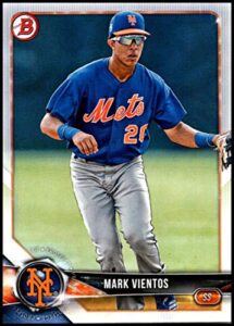 2018 bowman draft #bd-67 mark vientos rc rookie new york mets mlb baseball trading card