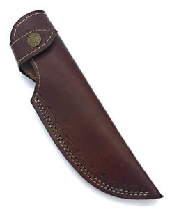 9" long handmade leather sheath for fixed blade knife