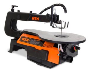 wen 3921 16-inch two-direction variable speed scroll saw with work light