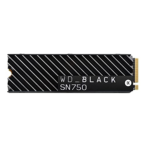 Western Digital 500GB SN750 NVMe Internal Gaming SSD Solid State Drive with Heatsink - Gen3 PCIe, M.2 2280, 3D NAND, Up to 3,430 MB/s - WDS500G3XHC