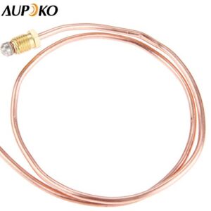 Aupoko Universal Gas Thermocouple, 600 mm Length, M8x1 End Nut and Head Tip Fit for BBQ Grill or Fire Pit Heater or Gas Water Heater