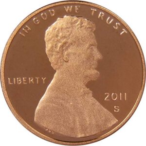 2011 s lincoln shield cent choice proof penny 1c coin collectible