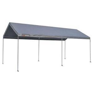 true shelter 10 x 20 foot all weather protection sun blocker portable car canopy