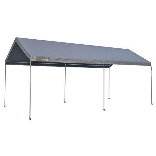 True Shelter 10 x 20 Foot All Weather Protection Sun Blocker Portable Car Canopy