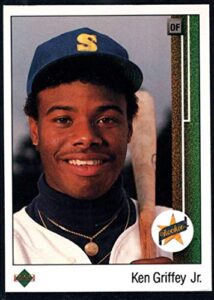 baseball mlb 1989 upper deck #1 ken griffey jr. rc mariners