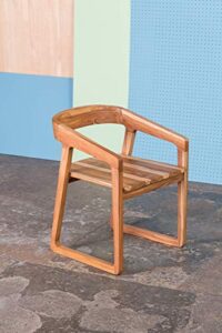 celine dining chair n natural teak