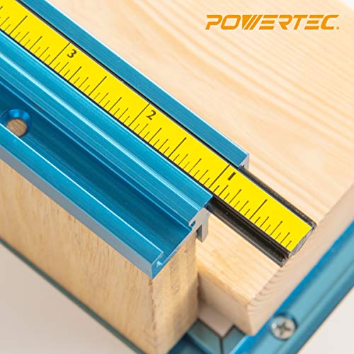 POWERTEC 71134 Right to Left Measure Tape with Adhesive Backing, 4'