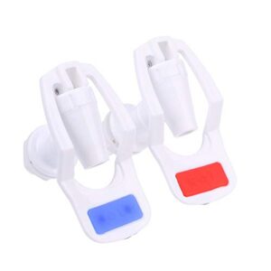 deemoshop 2 pcs water dispenser replacement push type white plastic tap faucet kitchen drinking supplies