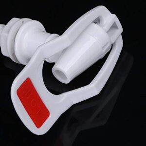 DeemoShop 2 Pcs Water Dispenser Replacement Push Type White Plastic Tap Faucet Kitchen Drinking Supplies