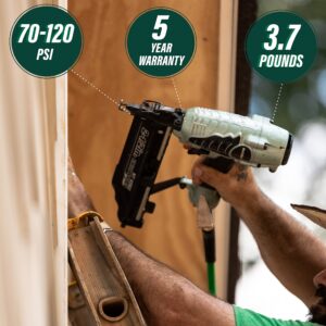 Metabo HPT Finish Nailer | 16 Gauge Finish Nails - 1-Inch up to 2-1/2-Inch | Integrated Air Duster | 5-Year Warranty | NT65M2S