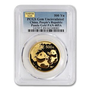 1982-2015 (Random Year) 1 oz Chinese Panda Gold Bullion Coin Gem Uncirculated 24K 100/500 Yuan GEMUNC PCGS