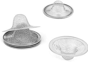 4 pieces silver mesh hole kitchen bathroom basin sink drain strainer (a) (a)