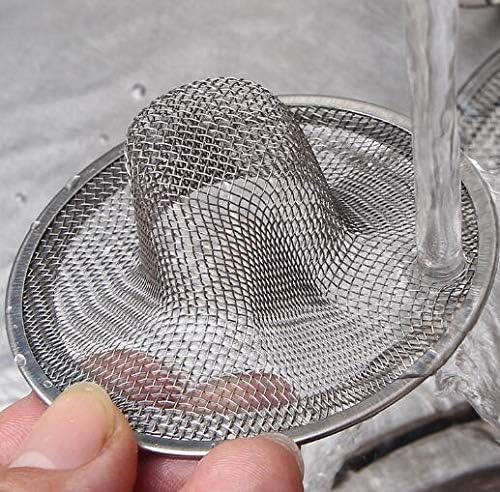 4 Pieces Silver Mesh Hole Kitchen Bathroom Basin Sink Drain Strainer (A) (A)