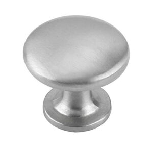 homdiy 10 pack brushed nickel cabinet knobs cupboard knobs silver cabinet knobs - hd6050snb kitchen cabinet door knobs brushed nickel hardware round knobs