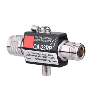 50Ω DC-2500MHz N Connector 400W Coaxial Lightning Surge Protection Protector Arrester Arrestor Replacememnt