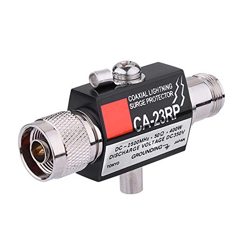 50Ω DC-2500MHz N Connector 400W Coaxial Lightning Surge Protection Protector Arrester Arrestor Replacememnt