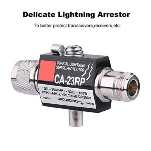 50Ω DC-2500MHz N Connector 400W Coaxial Lightning Surge Protection Protector Arrester Arrestor Replacememnt