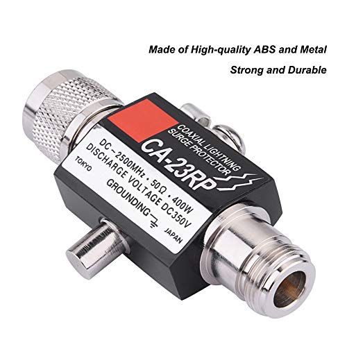 50Ω DC-2500MHz N Connector 400W Coaxial Lightning Surge Protection Protector Arrester Arrestor Replacememnt