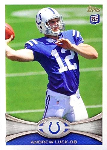 2012 Topps NFL Football Factory Sealed 445 Card Set with Rookie Cards of Andrew Luck, Russell Wilson, Nick Foles and Others Plus Stars including Tom Brady and Peyton Manning plus