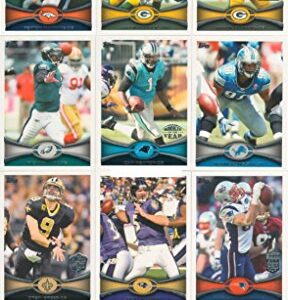 2012 Topps NFL Football Factory Sealed 445 Card Set with Rookie Cards of Andrew Luck, Russell Wilson, Nick Foles and Others Plus Stars including Tom Brady and Peyton Manning plus