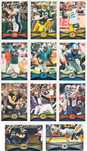 2012 Topps NFL Football Factory Sealed 445 Card Set with Rookie Cards of Andrew Luck, Russell Wilson, Nick Foles and Others Plus Stars including Tom Brady and Peyton Manning plus