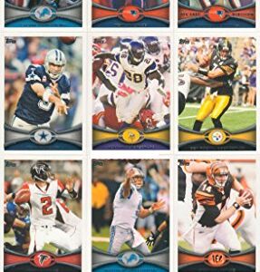 2012 Topps NFL Football Factory Sealed 445 Card Set with Rookie Cards of Andrew Luck, Russell Wilson, Nick Foles and Others Plus Stars including Tom Brady and Peyton Manning plus