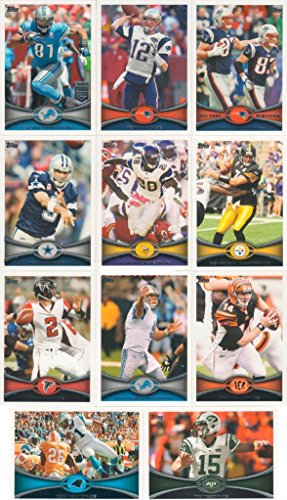 2012 Topps NFL Football Factory Sealed 445 Card Set with Rookie Cards of Andrew Luck, Russell Wilson, Nick Foles and Others Plus Stars including Tom Brady and Peyton Manning plus