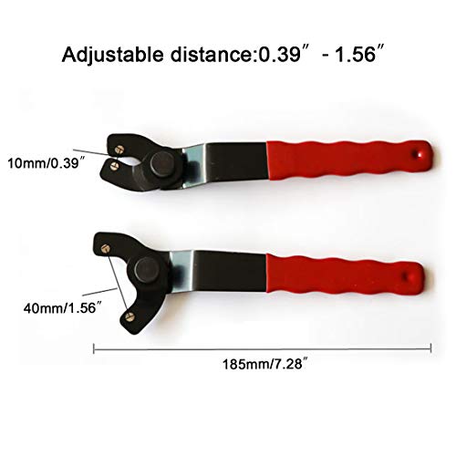 GBIS OLIREXD Angle Grinder Universal Adjustable Pin Wrench for Angle Grinder Machine(Red)