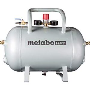 Metabo HPT Reserve Air Tank | Five Quick Connect Couplers | 10-Gallon Capacity | ASME Certified | UA3810AB