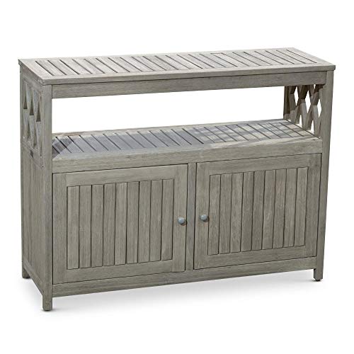 DTY Outdoor Living Longs Peak Eucalyptus Sideboard, Driftwood Gray