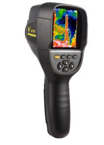 hti-xintai higher resolution 320 x 240 ir infrared thermal imaging camera. model hti-19 with improved 300,000 pixels, sharp 3.2in color display screen, battery included. lightweight comfortable grip.