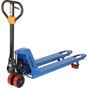 global industrial 5500 lb. capacity narrow aisle pallet jack truck, 18 x 48 forks