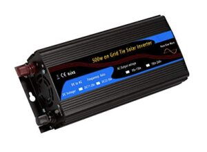 y&j 500w on grid tie solar inverter pure sine wave dc11-28v to ac90-130v for 12v solar system usa plug