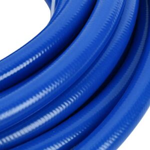 50ft x 1/4" Airless Paint Spray Hose, Blue Color 15m Light Flexible Fiber Tube, High Pressure Sprayer Tube (15m)