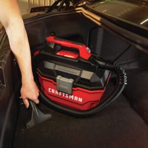 Craftsman V20 Cordless Vacuum Cleaner, Shop Vac Wet/Dry, 2 Gallon, 7ft Hose, Bare Tool Only (CMCV002B)