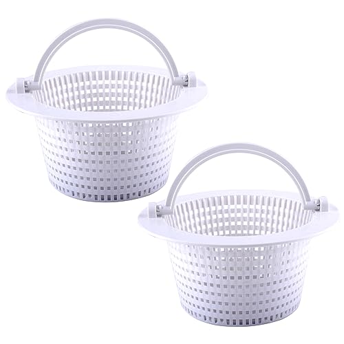 𝟐𝟎𝟐𝟑 𝑼𝙥𝙜𝙧𝙖𝙙𝙚𝙙 SP1091WM Skimmer Basket Replacement for Hayward Pentair HydroSkim, 513330 Dyna-skim Pool Filter Baskets,2PCS 6.25“Top Above Ground Pool Skimmer Baskets